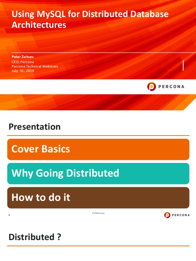 Using MySQL Distributed Database Architectures | PDF | Replication ...