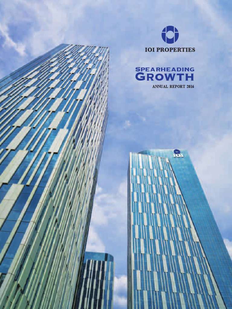 IOI Properties Group Annual Report 2016 | PDF | Equity (Finance) | Dividend