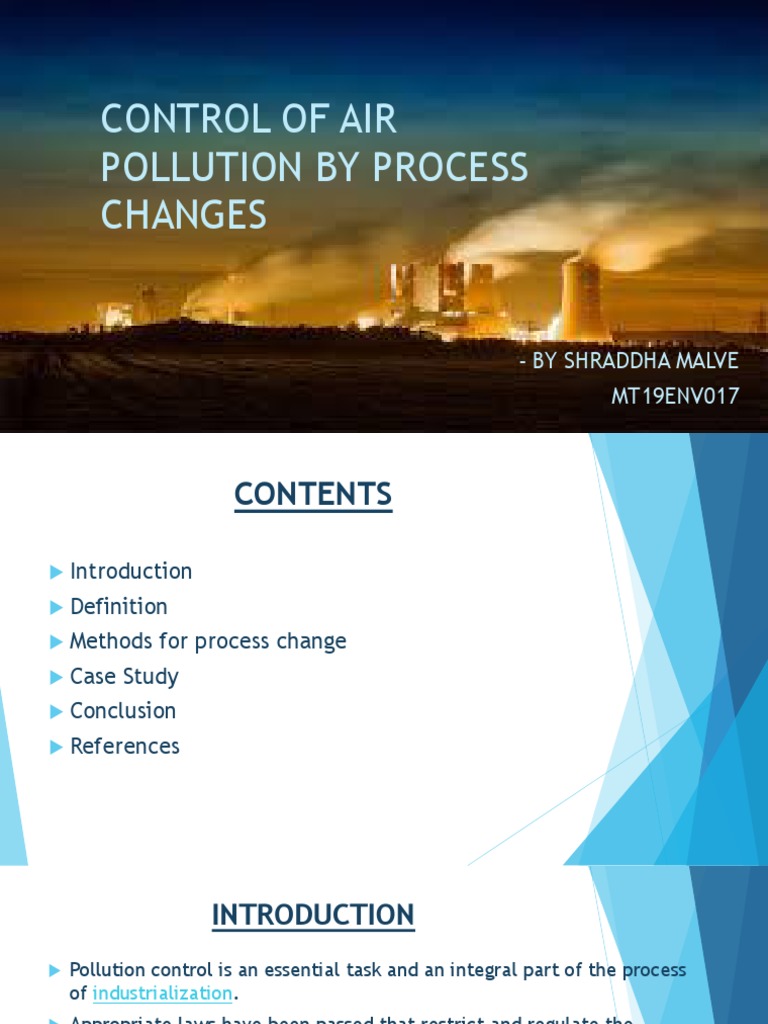 Control of Air Pollution by Process Changes | PDF | Air Pollution | Smoke
