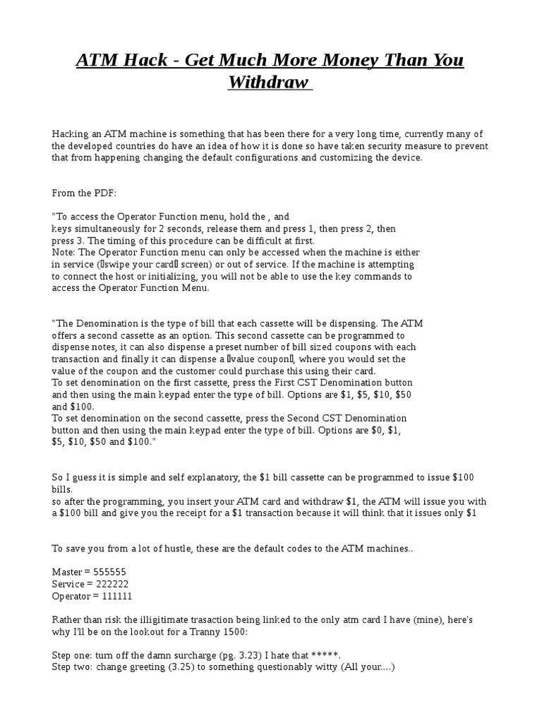 1 5118618482933497912 PDF | PDF | Automated Teller Machine | Areas Of ...