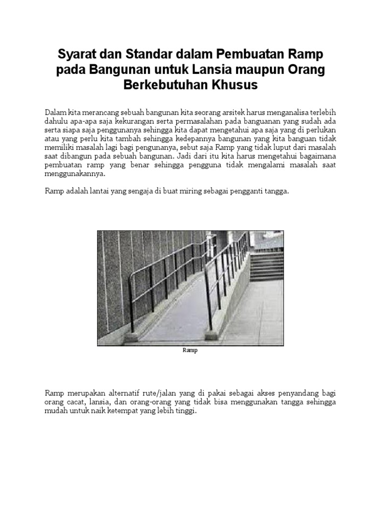 Pembuatan Ramp | PDF