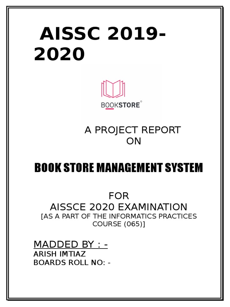 AISSC 2019-2020: Book Store Management System | PDF | Net Beans | Applications & Software