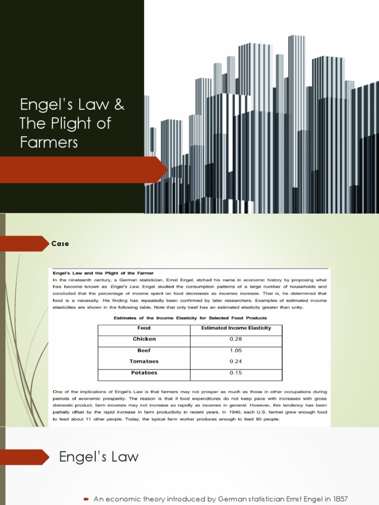 Engel's Law: Impact on Farmers | PDF