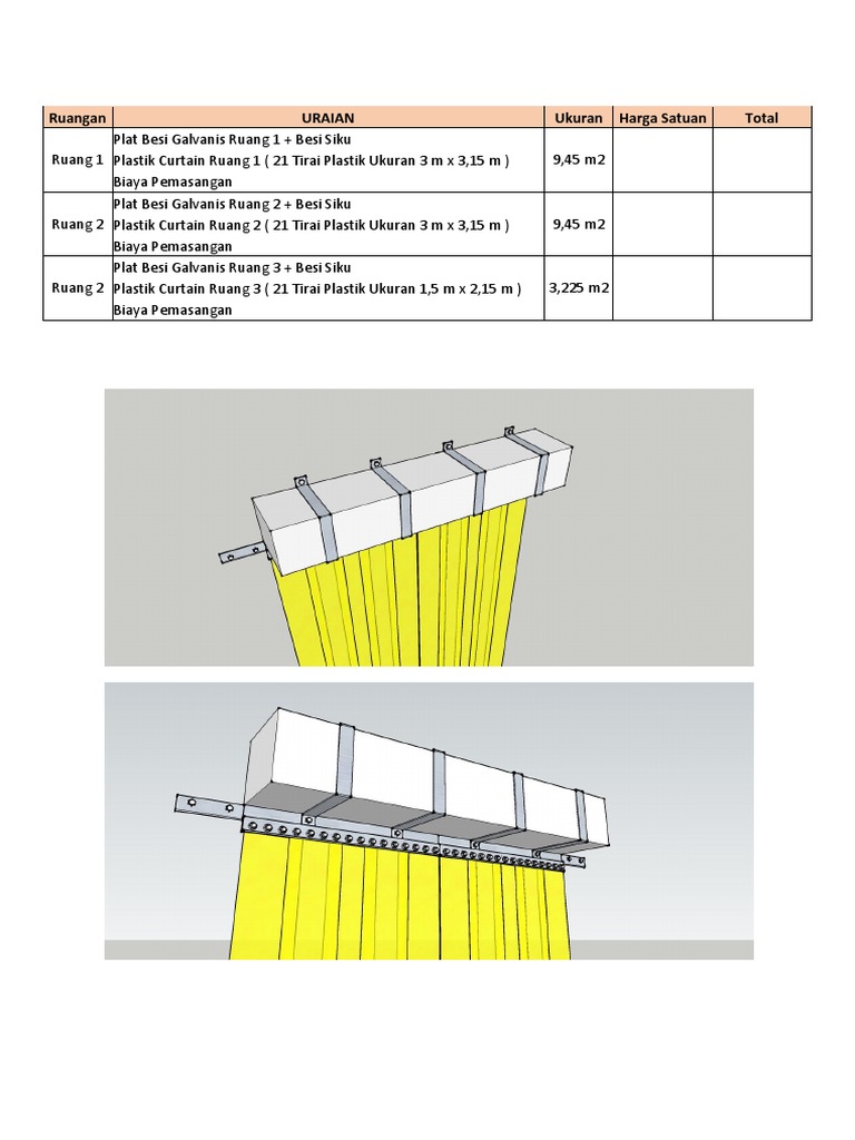 Ruangan Plastik Curtain | PDF