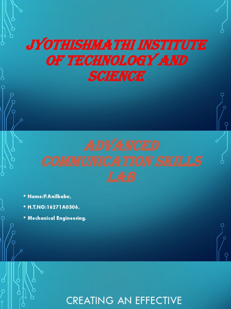 Jyothishmathi Institute of Technology and Science | PDF