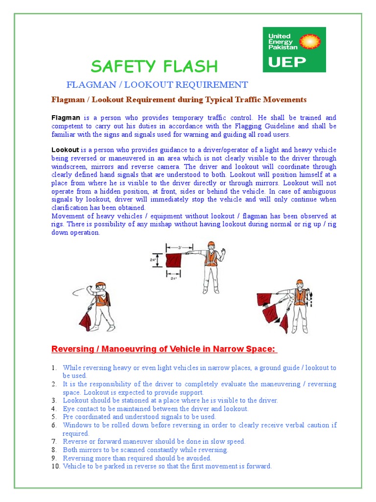 Safety Flash - Flagman | PDF