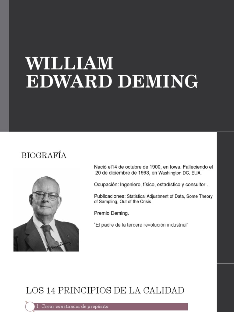 Edward Deming | PDF | Economias | Business