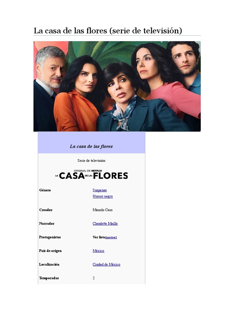 La Casa de Las Flores | PDF
