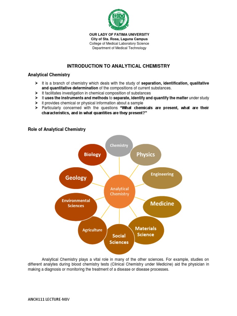 Introduction To Analytical Chemistry | PDF | Analytical Chemistry ...