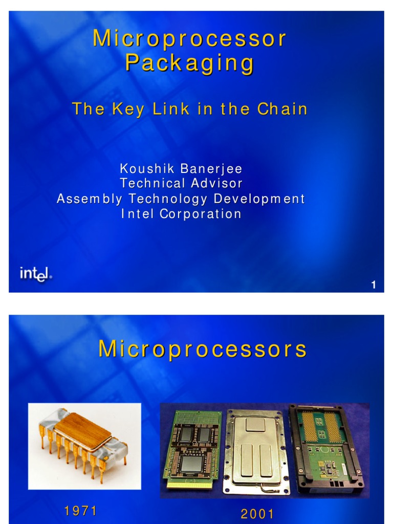 Intel Packaging | PDF | Microprocessor | Central Processing Unit