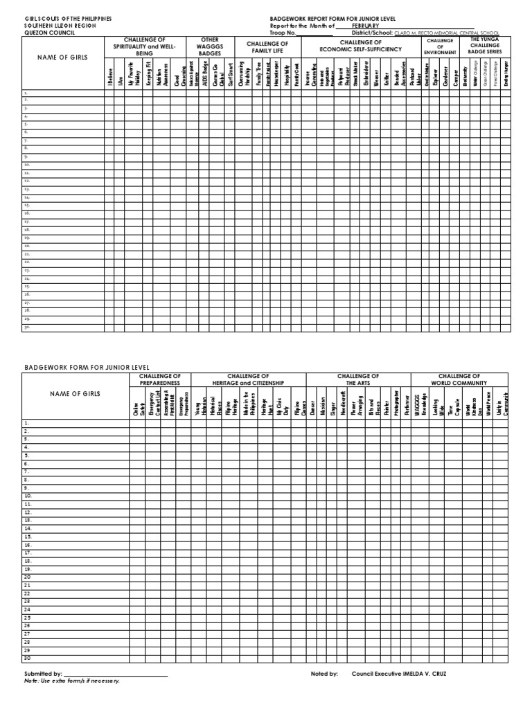 Junior Badgework Report - Quezon Council | PDF | Nature