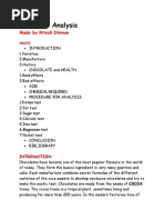 Class 12 Chocolate Analysis Project | PDF | Chocolate | Nature
