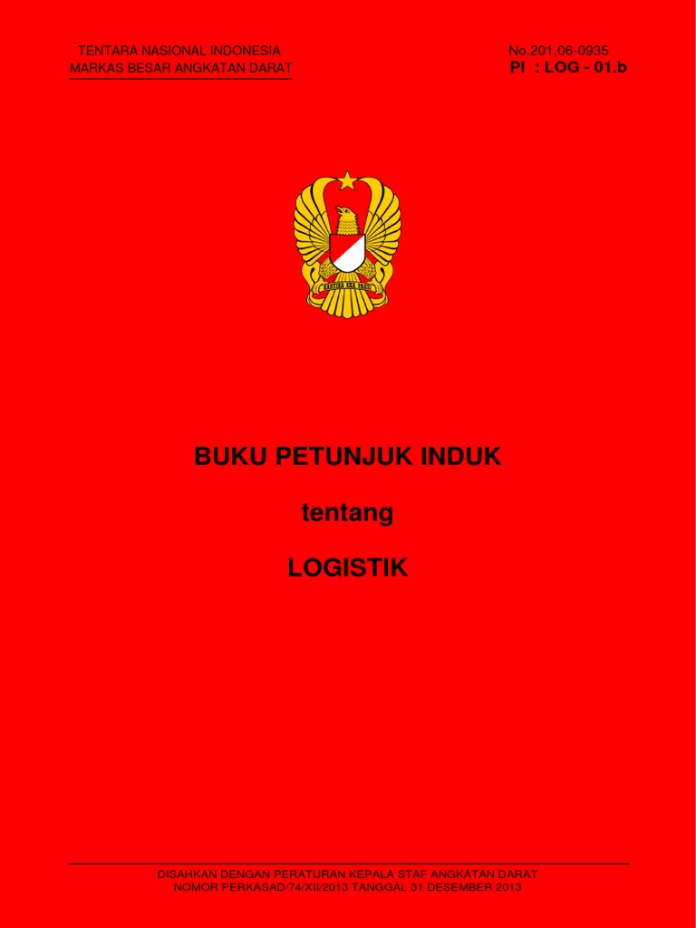 Buku Petunjuk Induk TTG Logistik | PDF