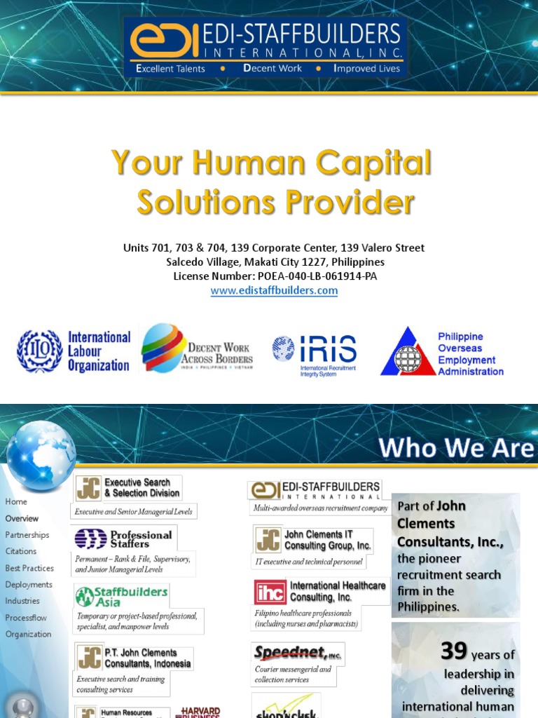 A Profile of EDI-Staffbuilders International: A Leading Recruitment ...