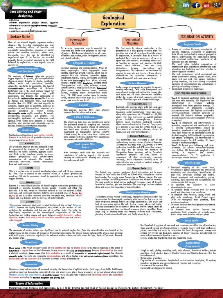 Geological Exploration Flowchart and Sum | PDF | Mining | Geology