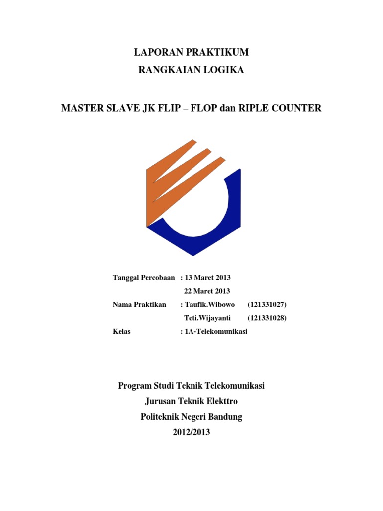 Laporan JK Flip - Flop Dan Ripple Counter | PDF