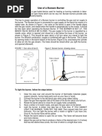 Bunsen Burner Experiment | PDF | Equipment
