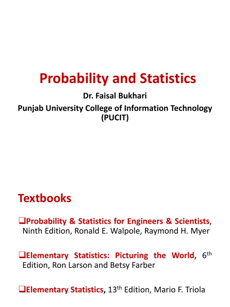 Lecture 1 Introduction Prob | PDF | Level Of Measurement | Categorical Variable