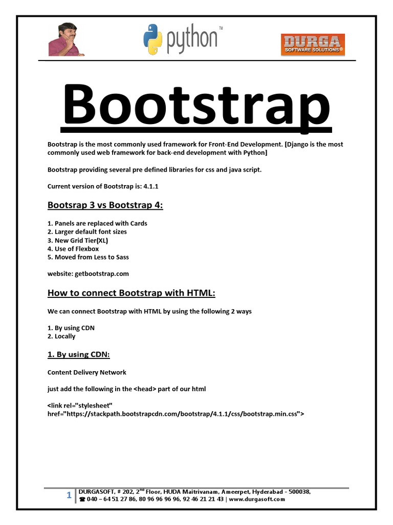 Bootstrap | Bootstrap (Front End Framework) | Web Software