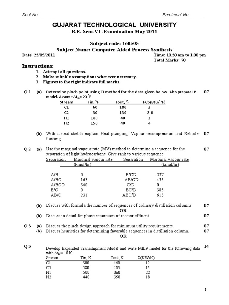 160511-160505-Computer Aided Process Synthesis | PDF | Energy ...