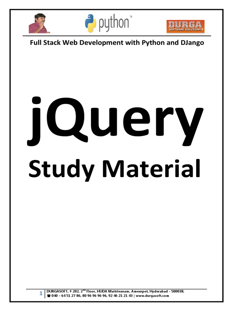 Jquery | PDF | J Query | Html Element Jquery | PDF | J Query | Html Element