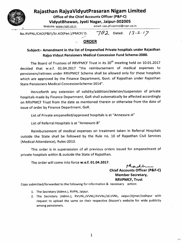 Rajasthan Approved Hospital List 2025 | PDF | Health Sciences | Organ ...