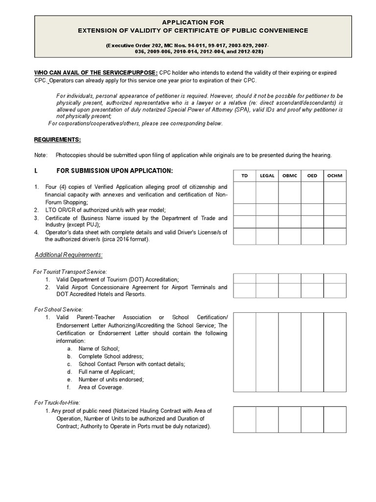 CPC Validity Extension Application Guide | PDF | Identity Document ...