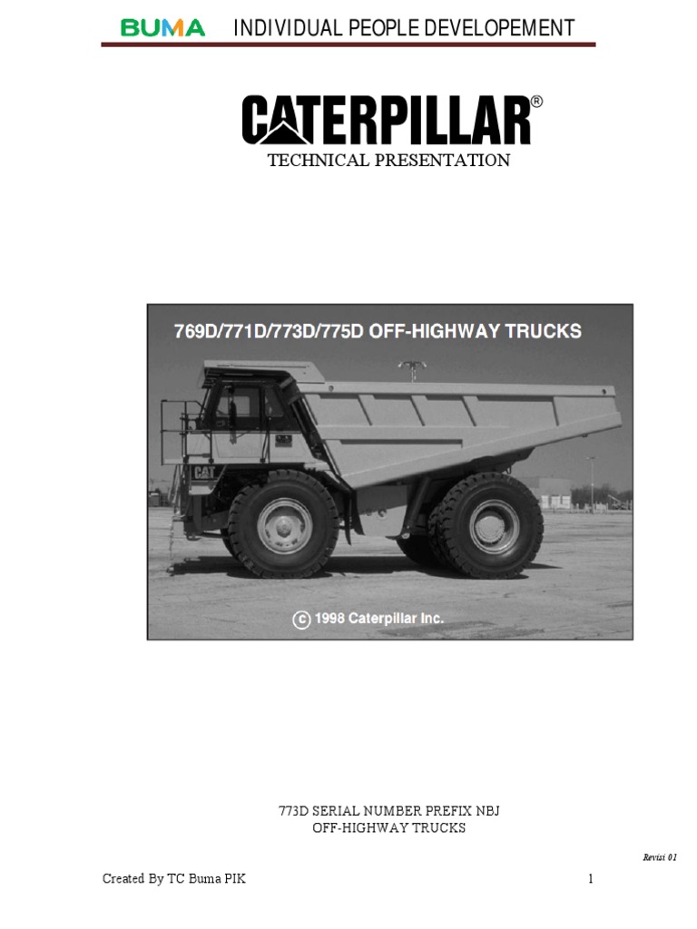 Handbook PK Cat 773d NBJ | PDF