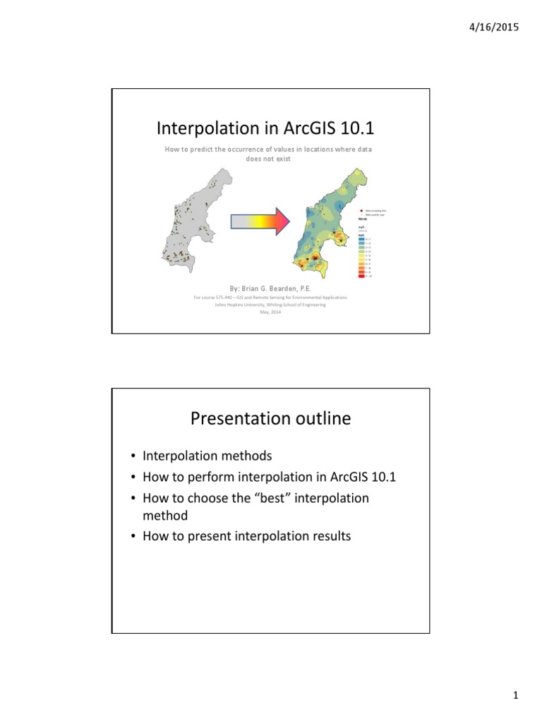 Interpolation in Arcgis 10.1 | PDF | Interpolation | Standard Error