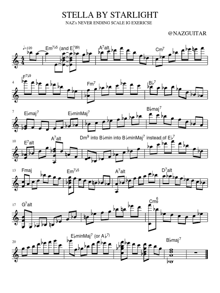 Stella by Starlight | PDF | Music Theory | Elements Of Music