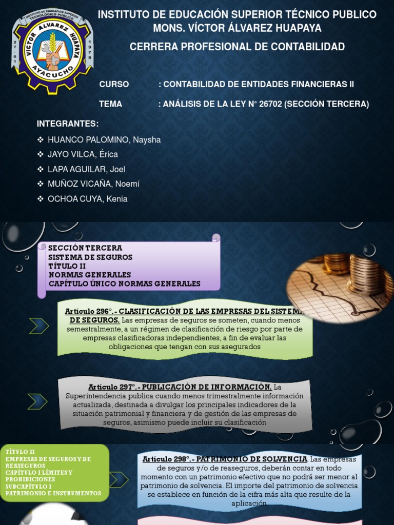 Sección Tercera, Sistema de Seguros | PDF | Póliza de seguros | Reaseguro