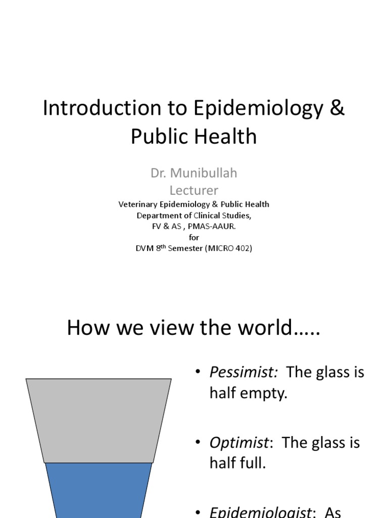 Introduction to Veterinary Epidemiology | PDF | Epidemiology | Public ...