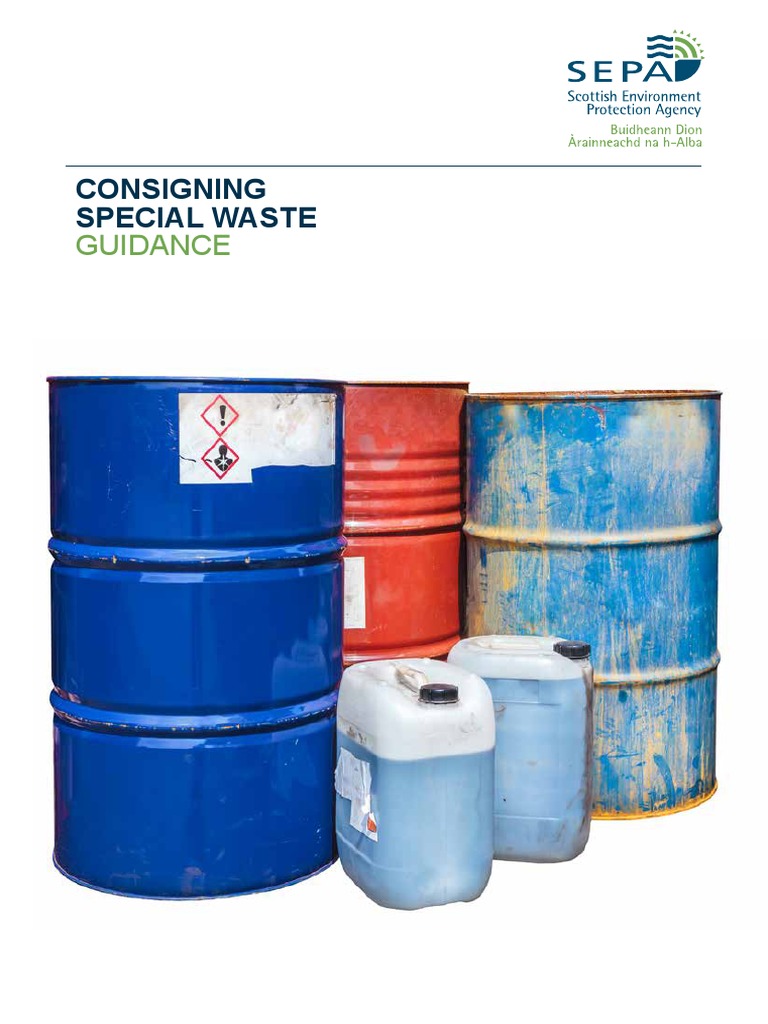 Consigning Special Waste Guidance | PDF | Nature | Business
