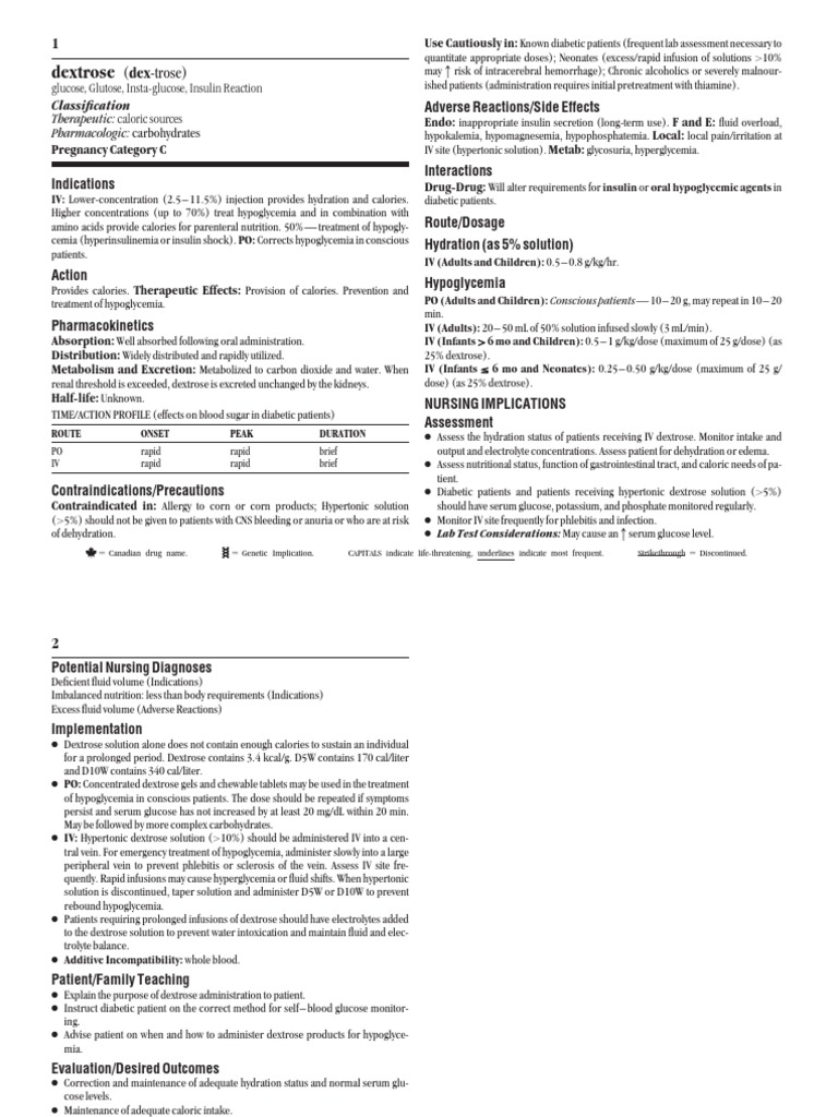 A Comprehensive Guide to the Clinical Use and Nursing Implications of ...