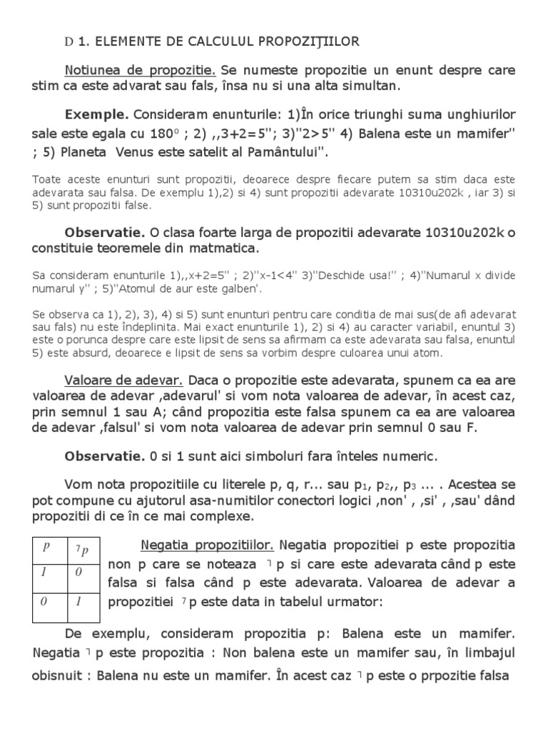 Elemente de Logica Matematica | PDF