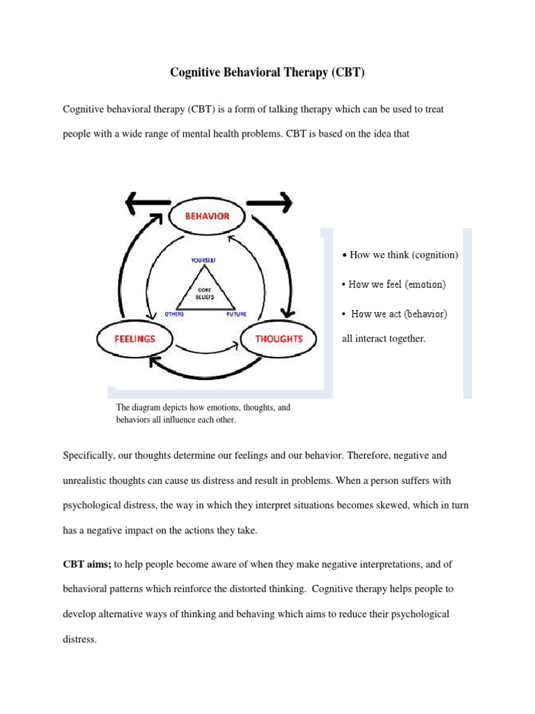 Cognitive Behavioral Therapy | PDF | Cognitive Behavioral Therapy ...