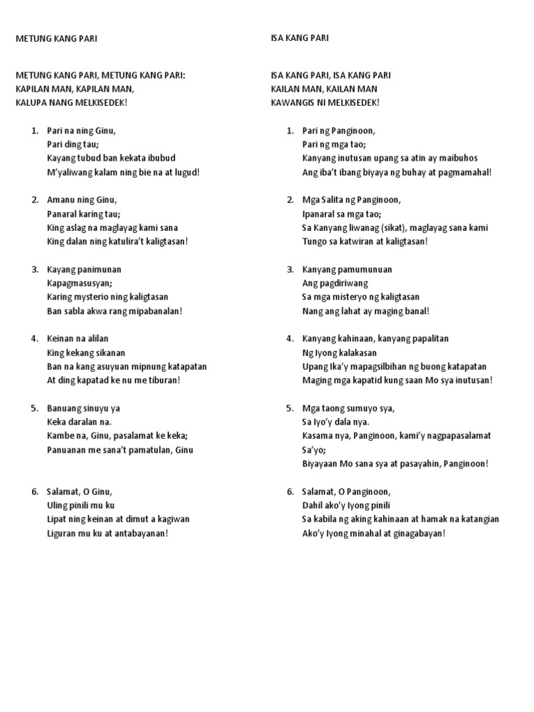 Tagalog Translations | PDF