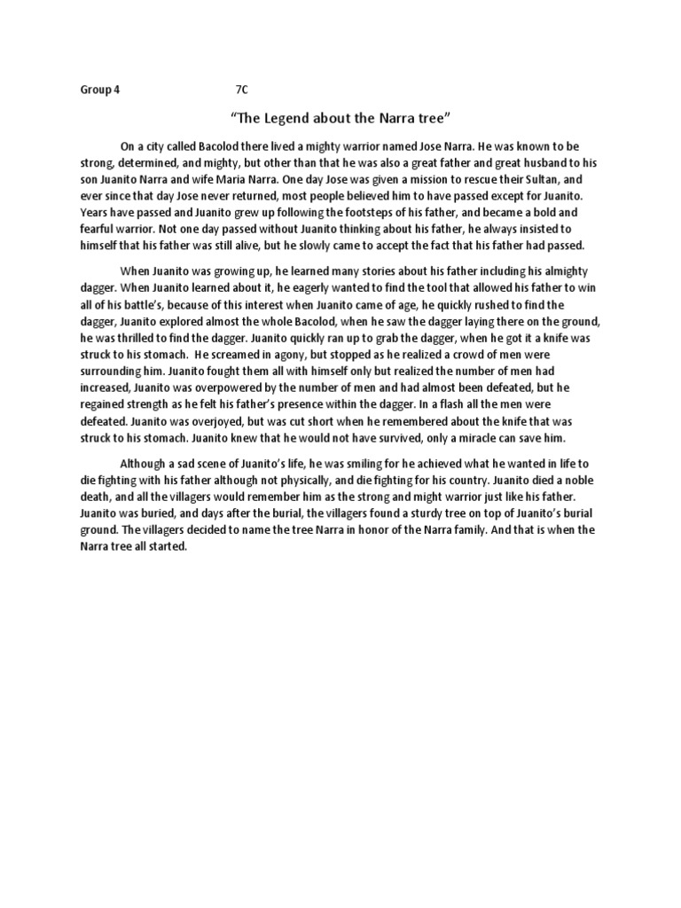 The Legend of the Narra Tree | PDF