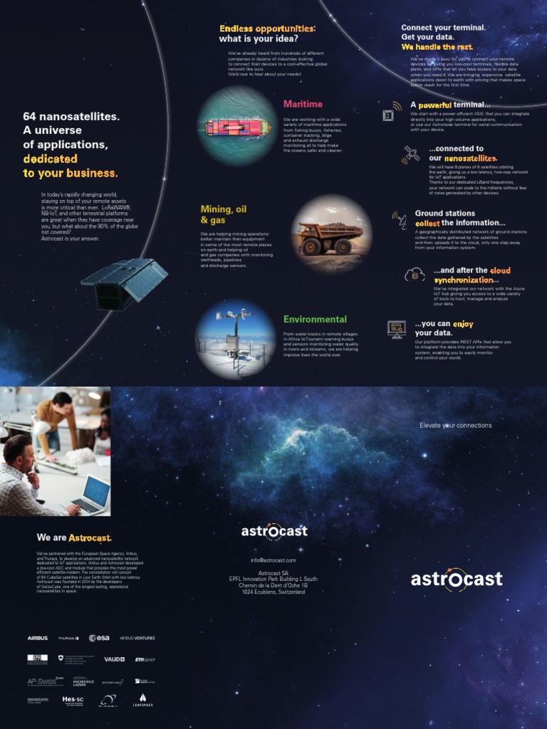Astrocast Brochure | PDF | Satellite | Internet Of Things