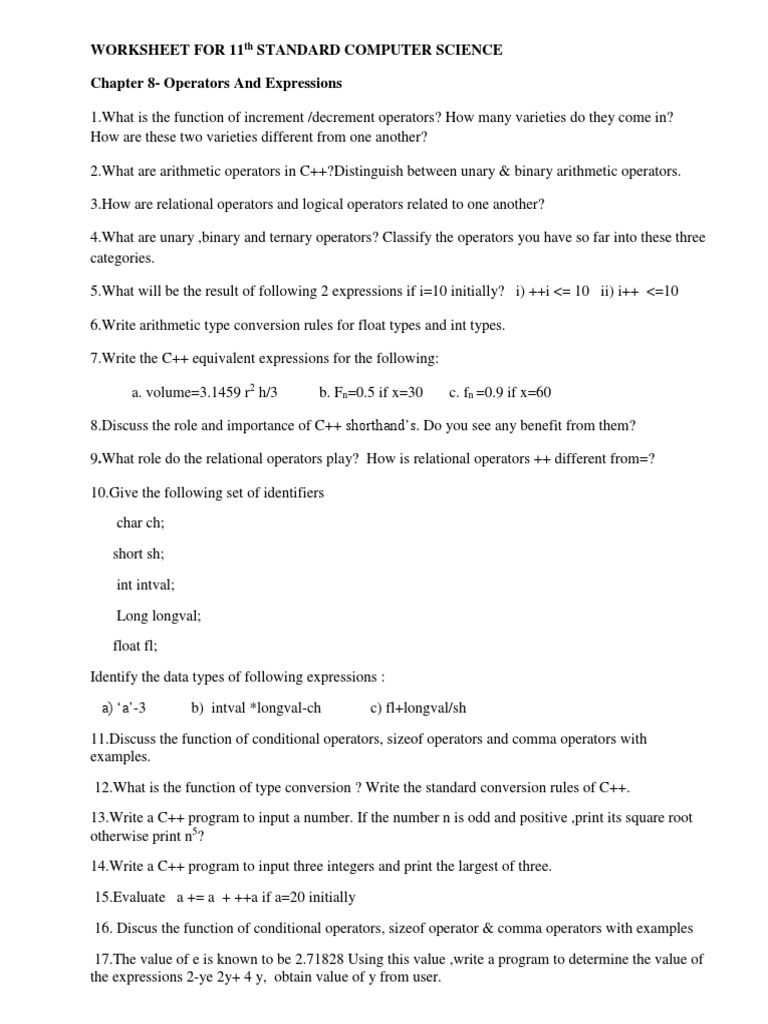 Worksheet of Dec Paper | PDF | Data Type | Ascii