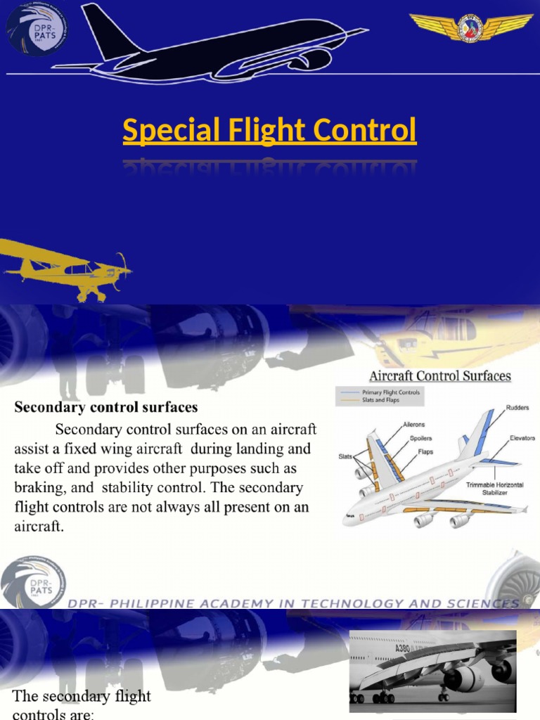 Flight Controls | Download Free PDF | Flap (Aeronautics) | Flight ...