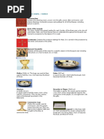 Church Liturgical Objects and Terms 011717 | PDF | Eucharist | Altar