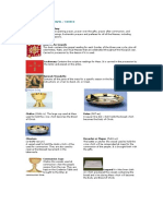 Items Used at Mass | PDF | Mass (Liturgy) | Eucharist