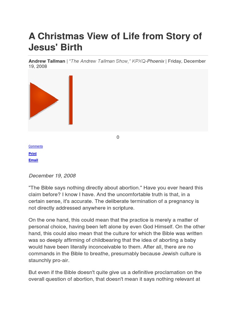 A Christmas View of Life From Story of Jesus | PDF | John The Baptist ...