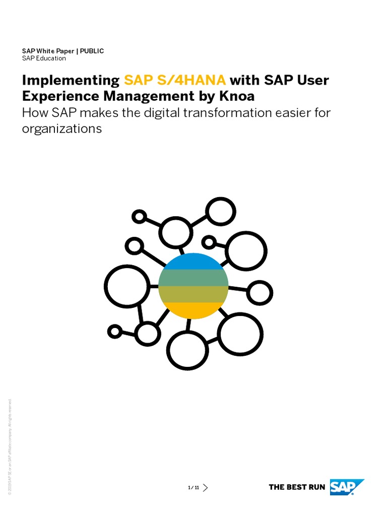 Implementing S4HANA With SAP UEM by Knoa Whitepaper | PDF | Sap Se | Business Process