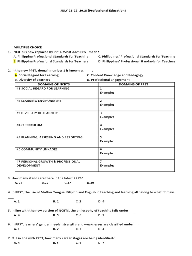 005 - ProfEd 001 | PDF | Learning | Teachers