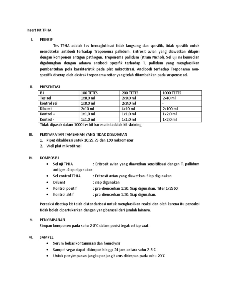 Insert Kit TPHA | PDF | Sains & Matematika