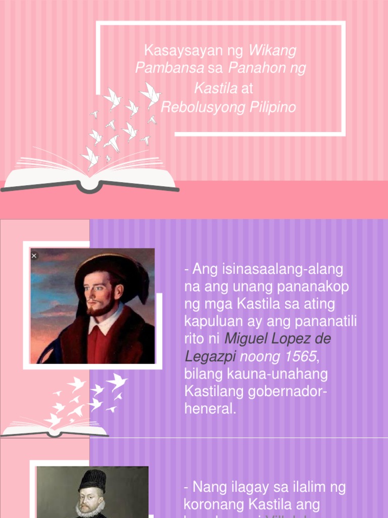 Kasaysayan NG Wikang Pambansa Sa Panahon NG Kastila | PDF Kasaysayan NG Wikang Pambansa Sa Panahon NG Kastila | PDF