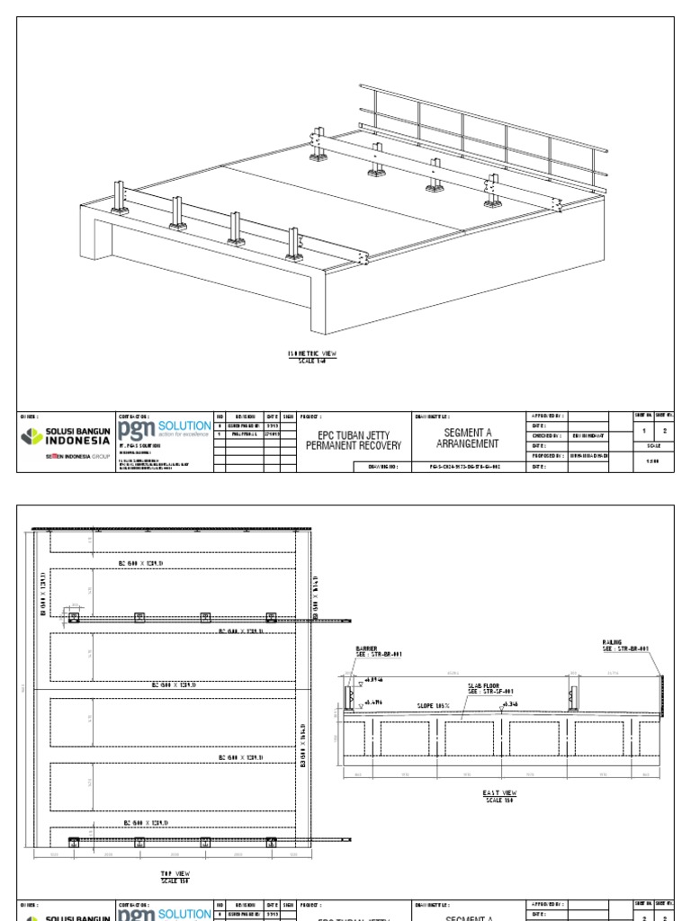 Epc Tuban Jetty Permanent Recovery Segment A Arrangement: Isometric ...