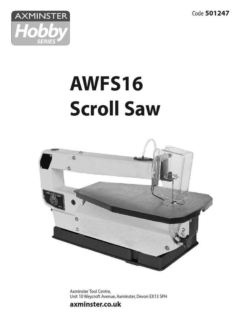 Axminster hobby scroll saw store